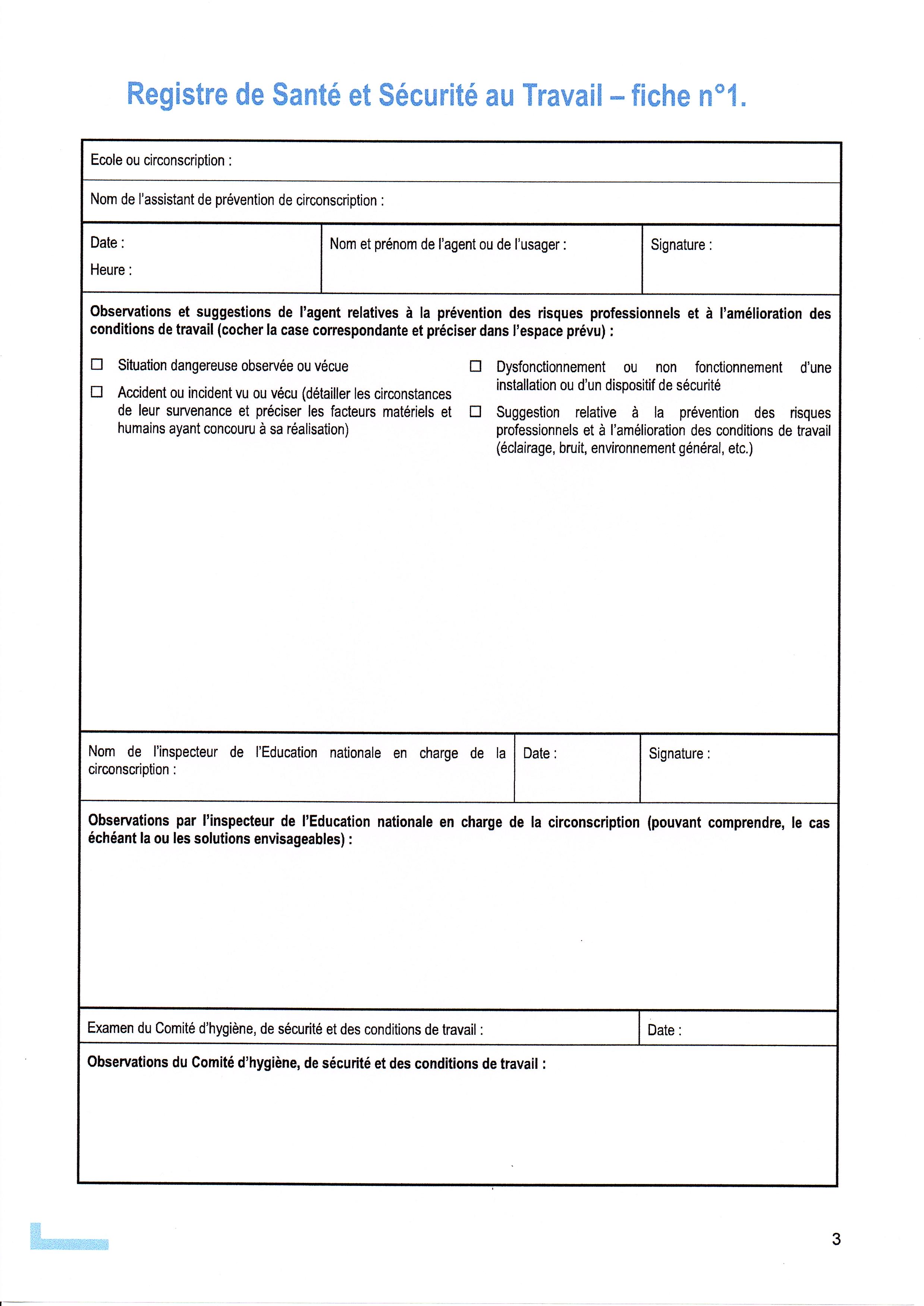 Santé sécurité au travail, quelles actions possibles ? | SNUipp-FSU du Finistère